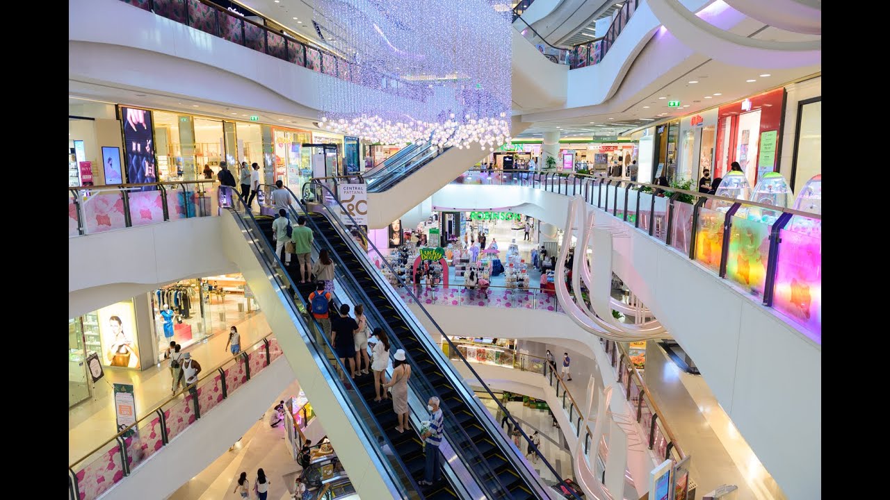 [4K] Walk inside "Central Rama 9" shopping mall close to MRT Phra Ram 9 ...