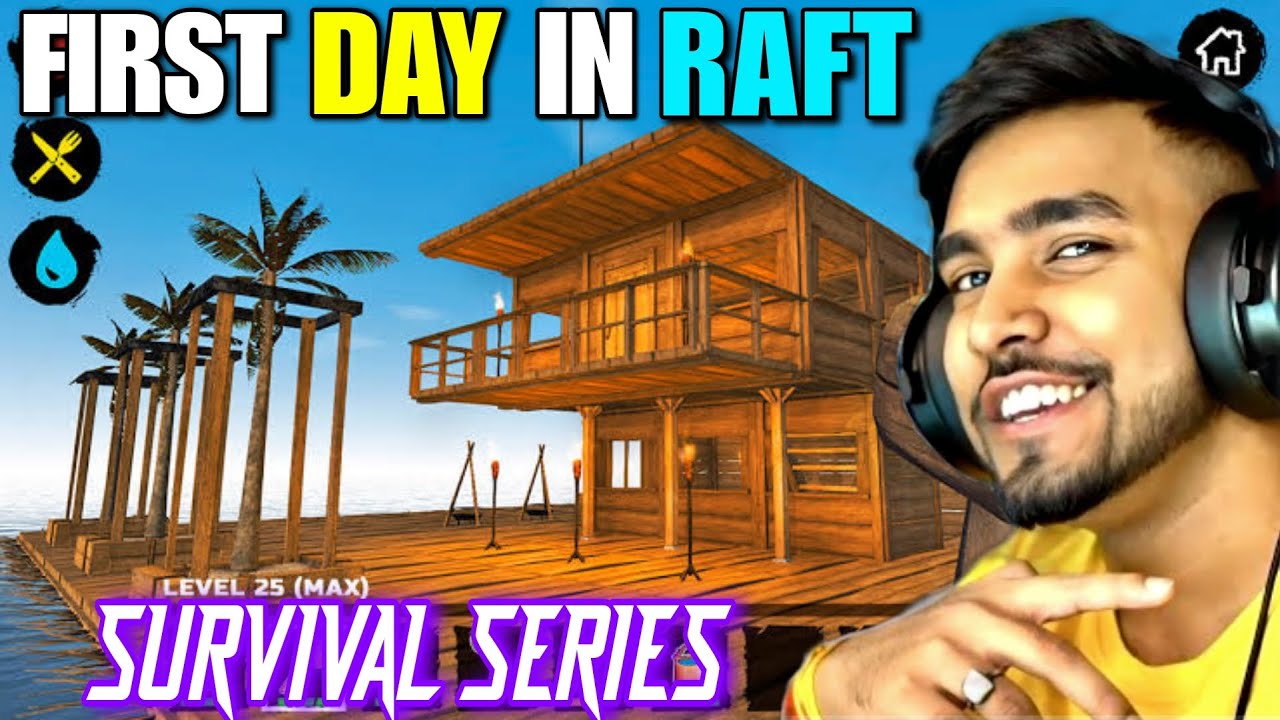 First Day In Raft Survival 😱 Realistic Game | Survival & Craft Gameplay ...