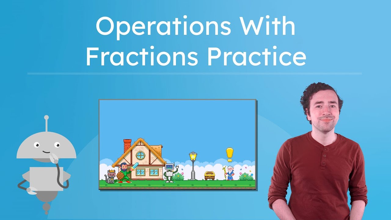 Operations With Fractions Practice - Review Adding, Subtracting, and ...