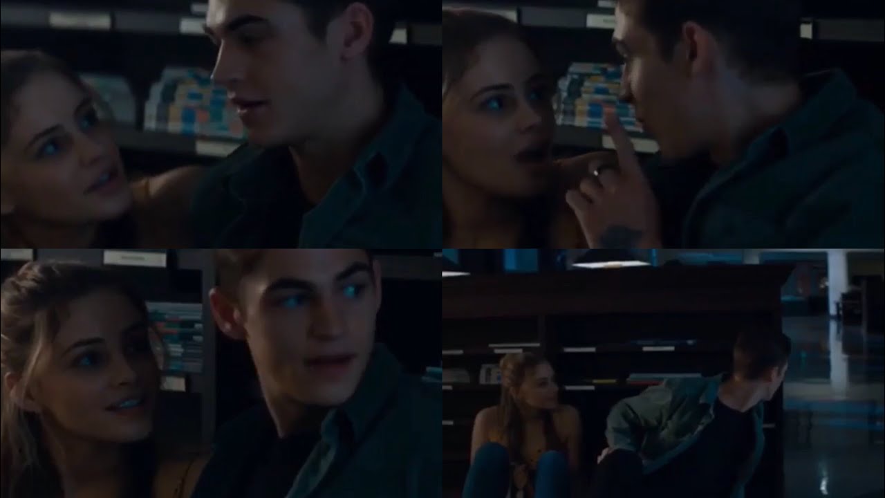 After movie / library scene / hero tiffin fiennes / josephine langford ...