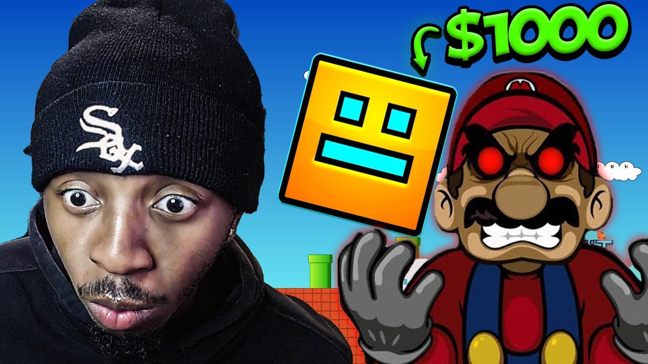 I Played The Two Hardest Games EVER For $1,000... (UNFAIR MARIO ...