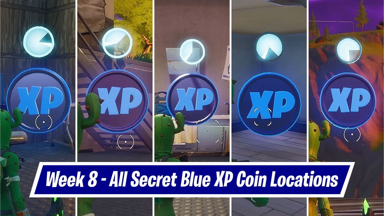 Week 8 - All Secret Blue XP Coin Locations in Fortnite Chapter 2 Season ...