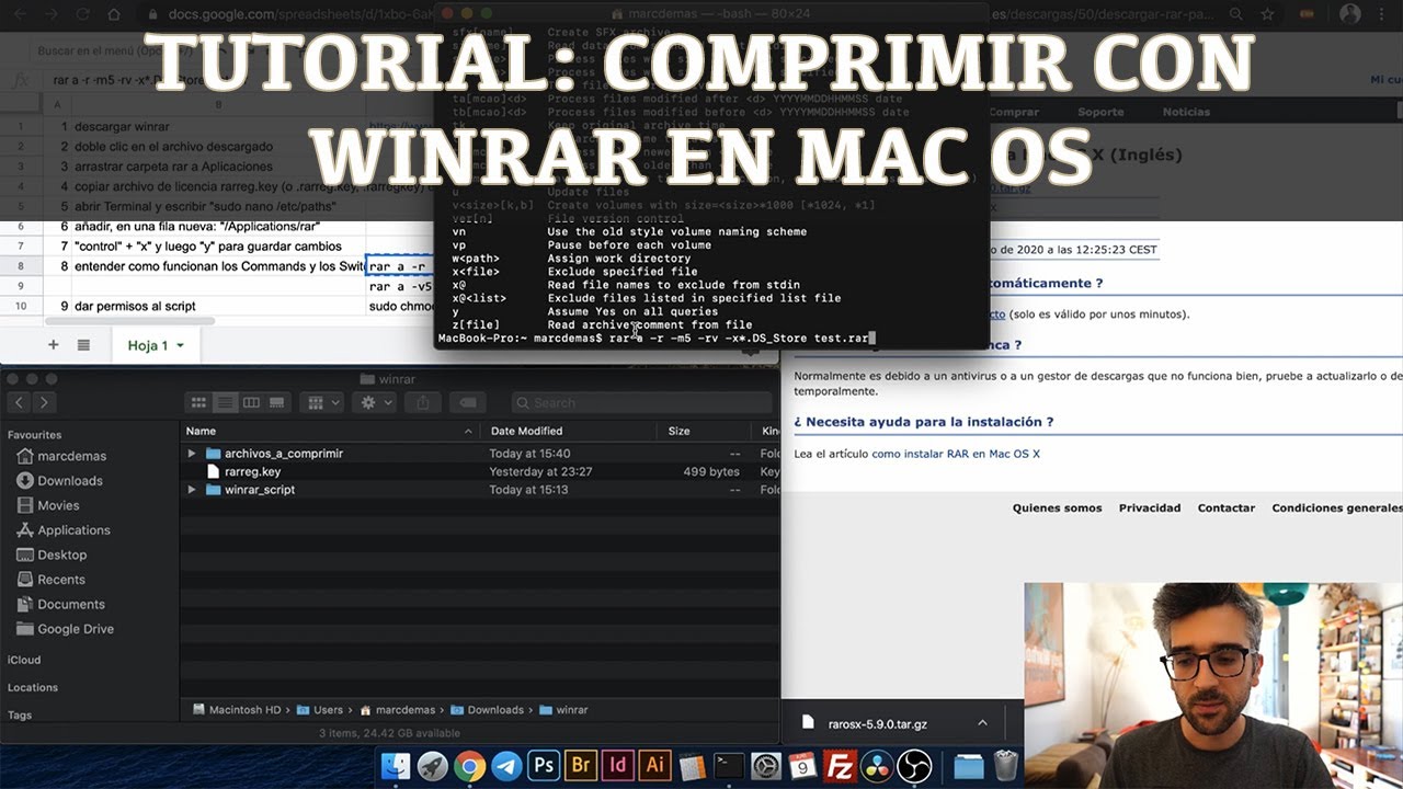 Comprimir con WinRAR en MacOS - YouTube