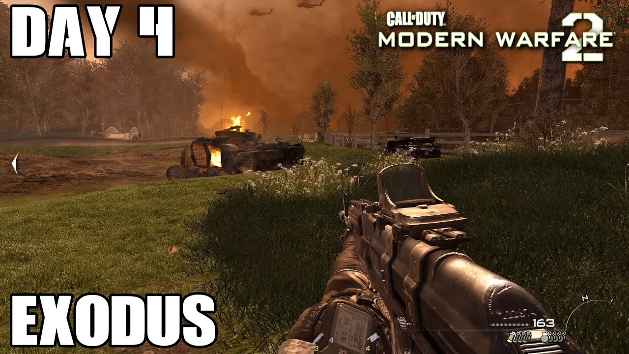 Call Of Duty Modern Warfare 2 - Day 4 - Exodus - YouTube