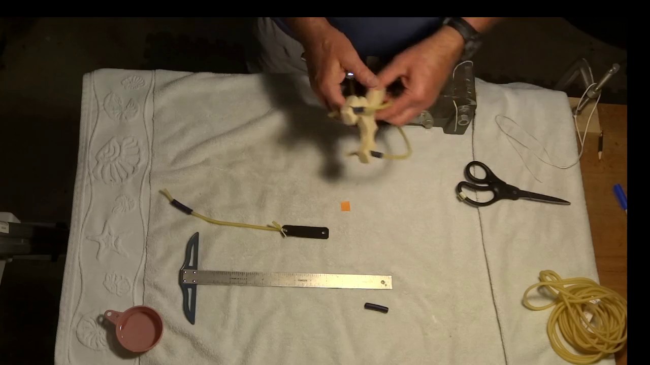 Improved method for attaching single or looped tubes to slingshot ...