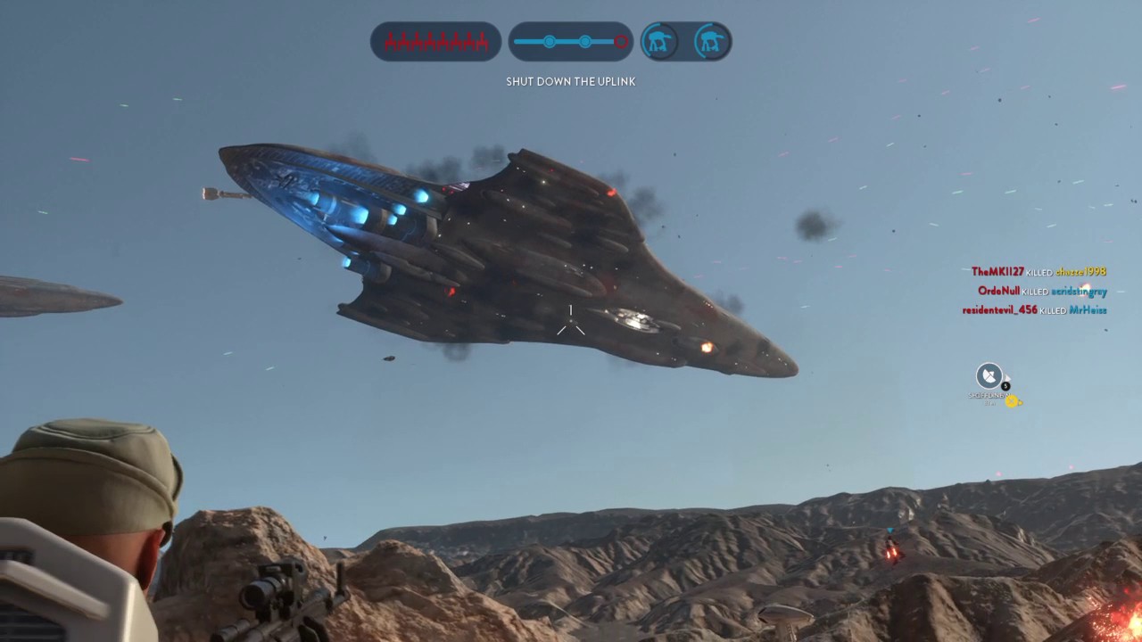 Mc-80 liberty crashing on Jundland Wastes - YouTube