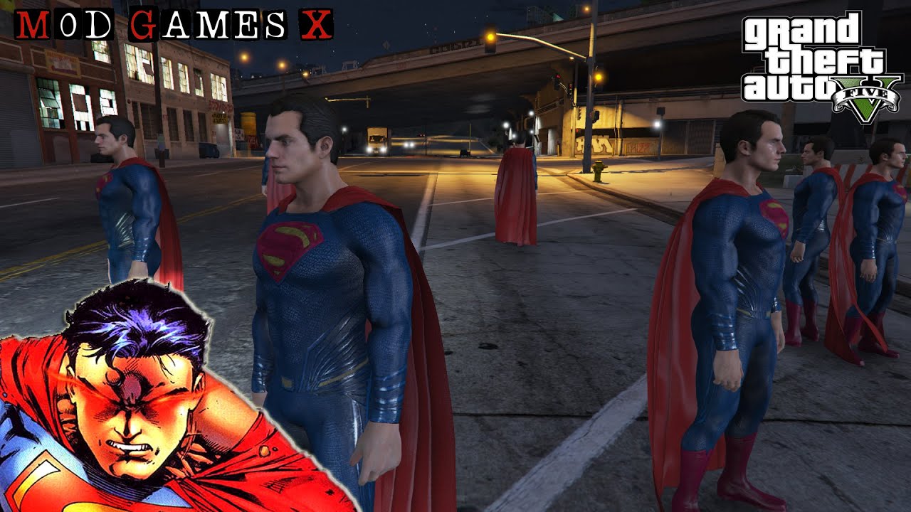 SUPERMAN MOD GTAV - YouTube