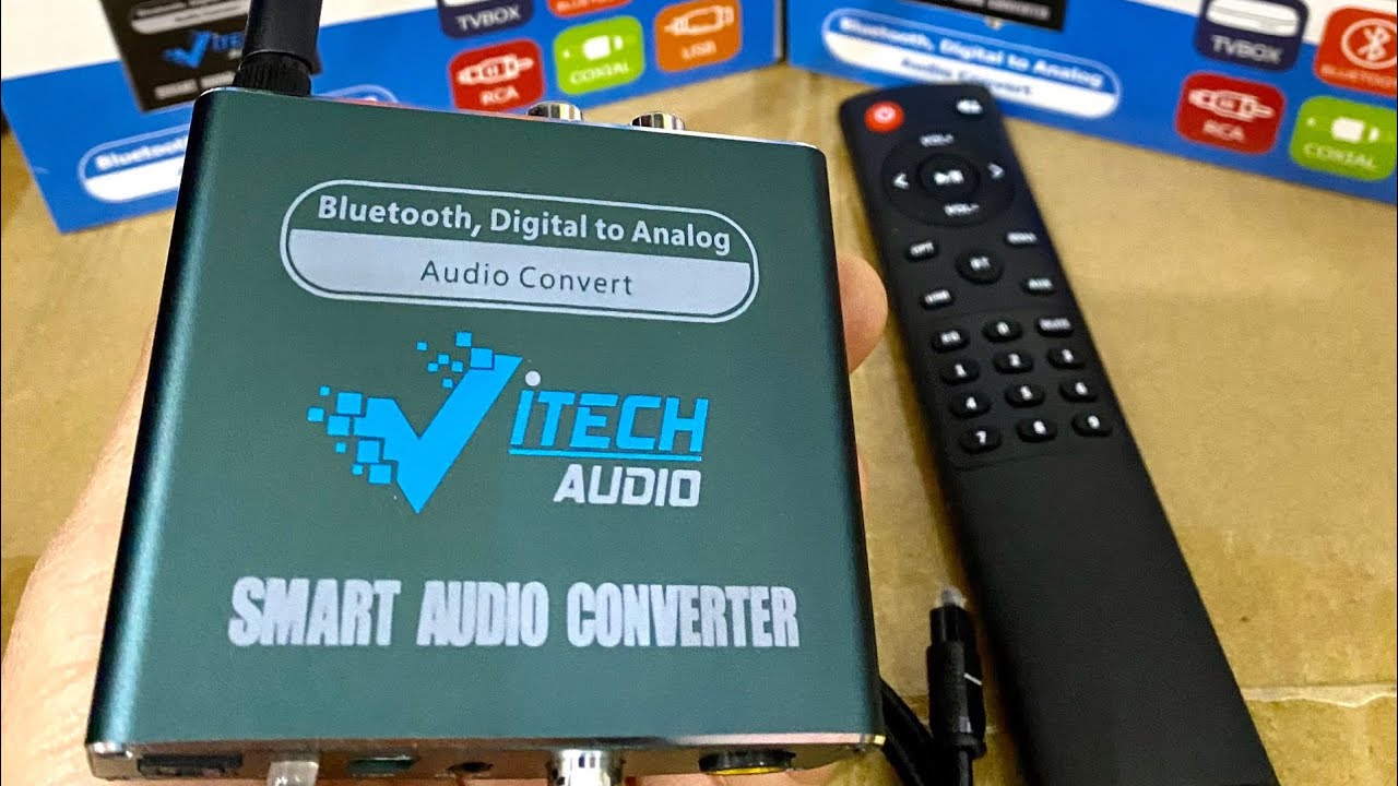 Bộ chuyển đổi âm thanh digital to analog Vitech VT05 Kết nối bluetooth ...