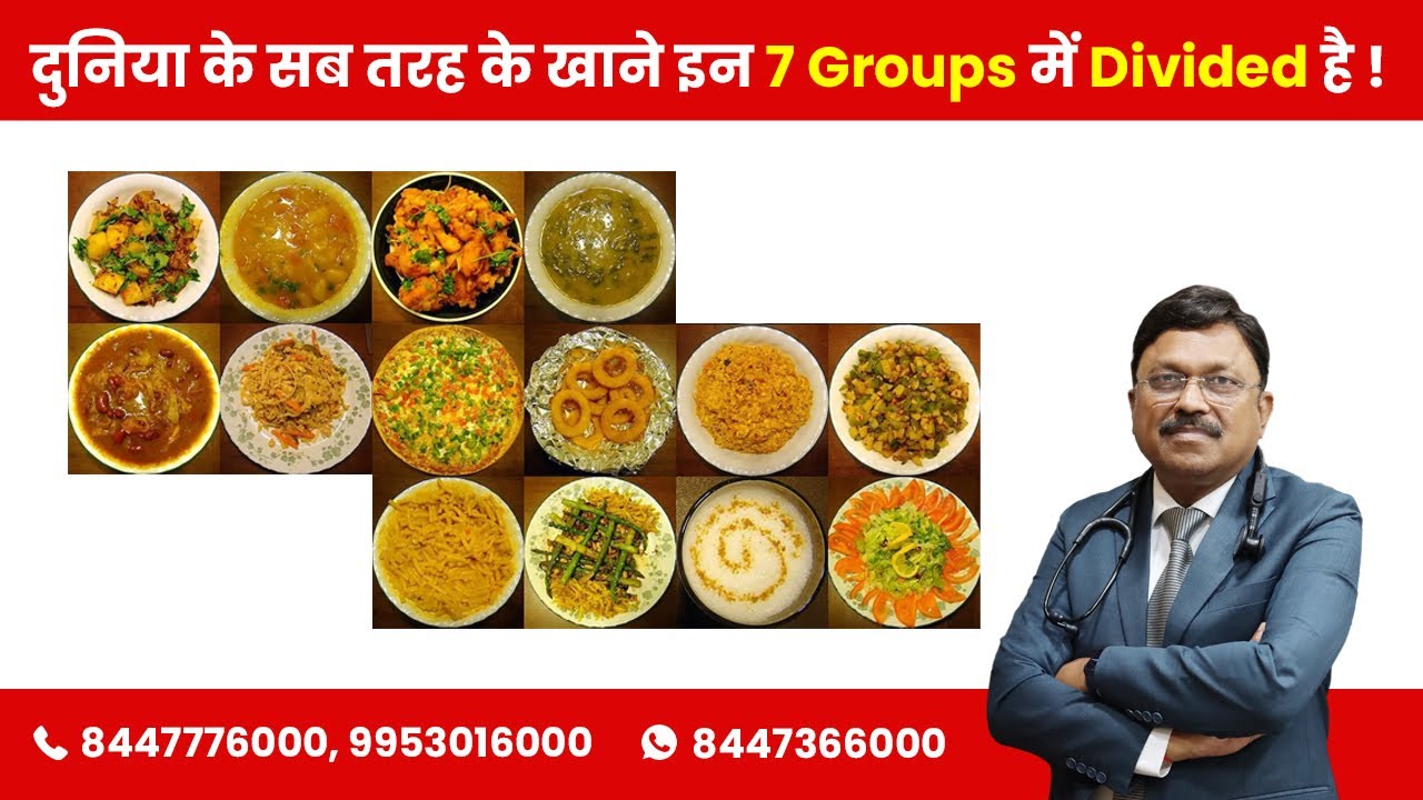 All Foods in the World - Divided in 7 Groups | By Dr. Bimal Chhajer ...
