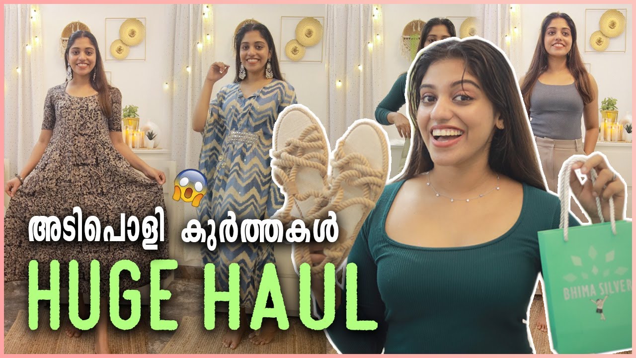 *HUGE* HAUL! Zara, H&M, Bhima Try On Haul | Saranya Nandakumar - YouTube