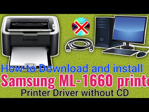 How to download and install Samsung ML-1660 Laser Printer USB driver on windows.