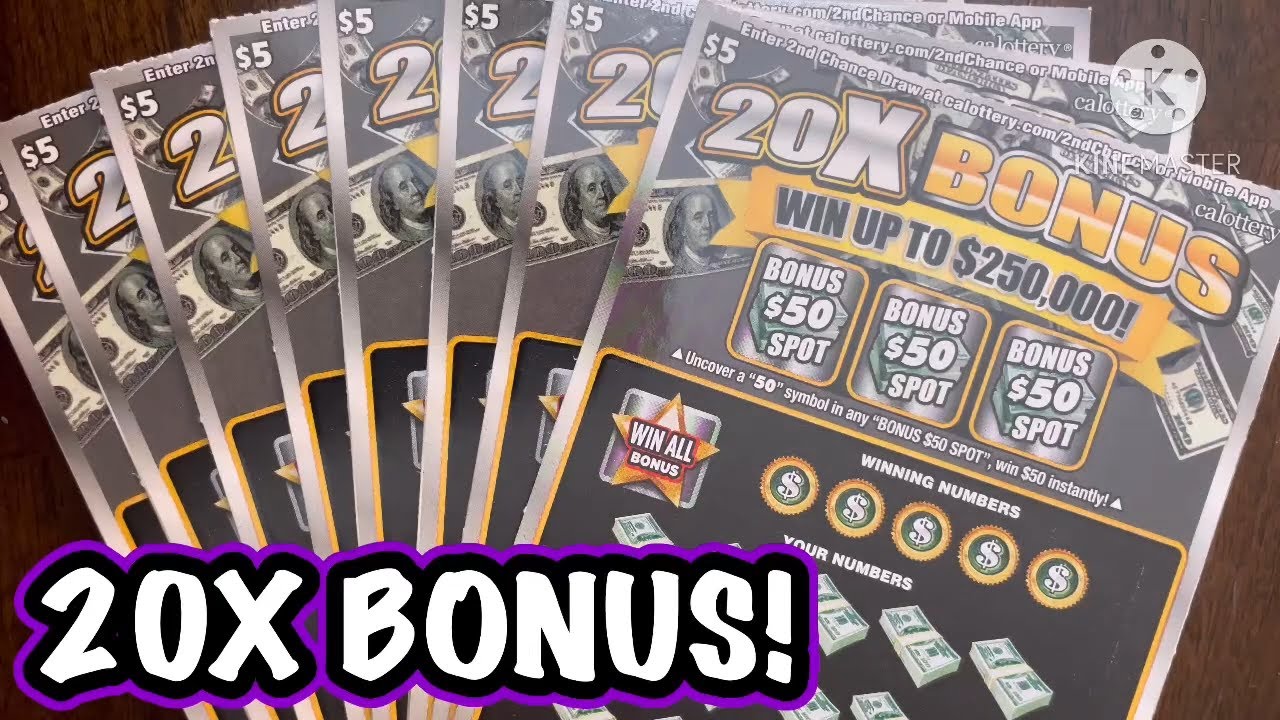 20X BONUS! CA Scratchers - YouTube