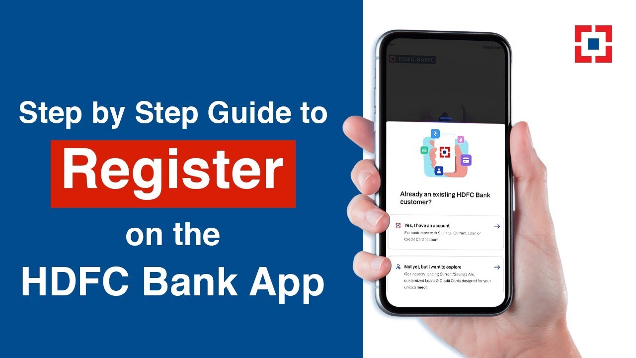 Step by Step Guide to Register on the HDFC Bank App - YouTube