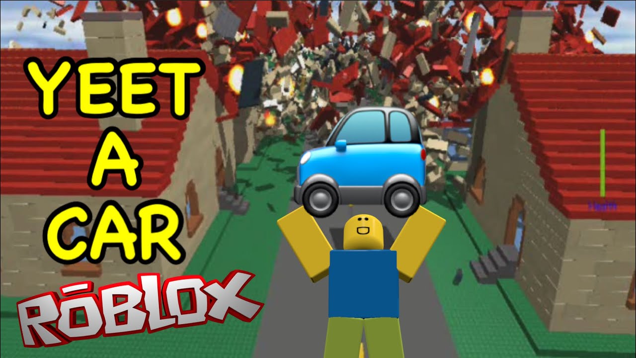 DESTROYING more Buildings with My CAR | YEET A CAR (Roblox) - YouTube