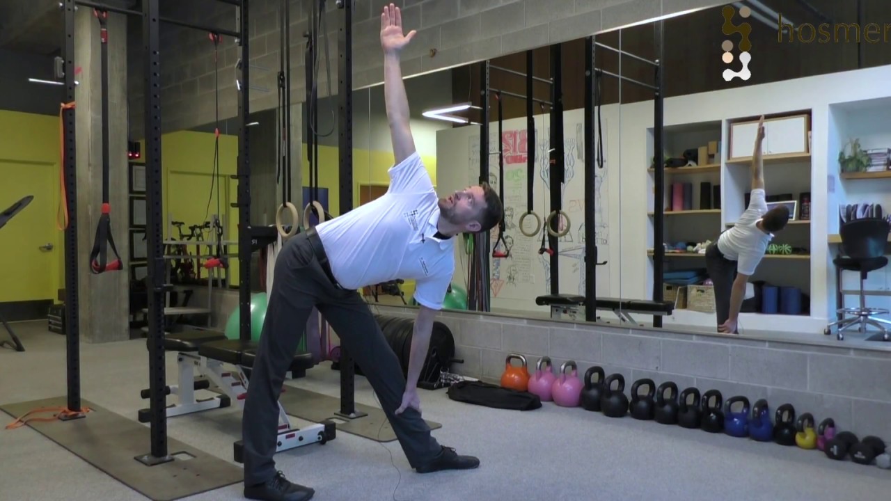 Triangle Hamstring Stretch - YouTube