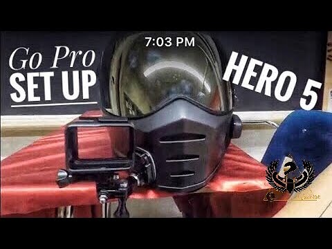 How to mount go pro on motorcycle helmet! - YouTube