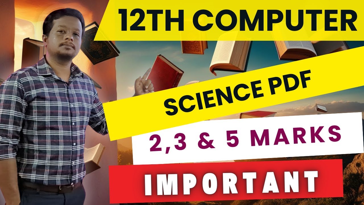📚 12th Computer Science Important Questions PDF | Public Exam 2025 🎯 ...