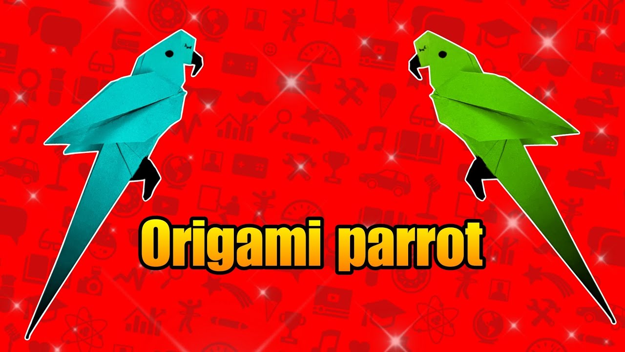 Easy Origami Parrot Tutorial - YouTube