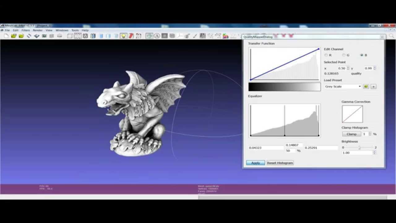 MeshLab Features: Quality Mapper - YouTube