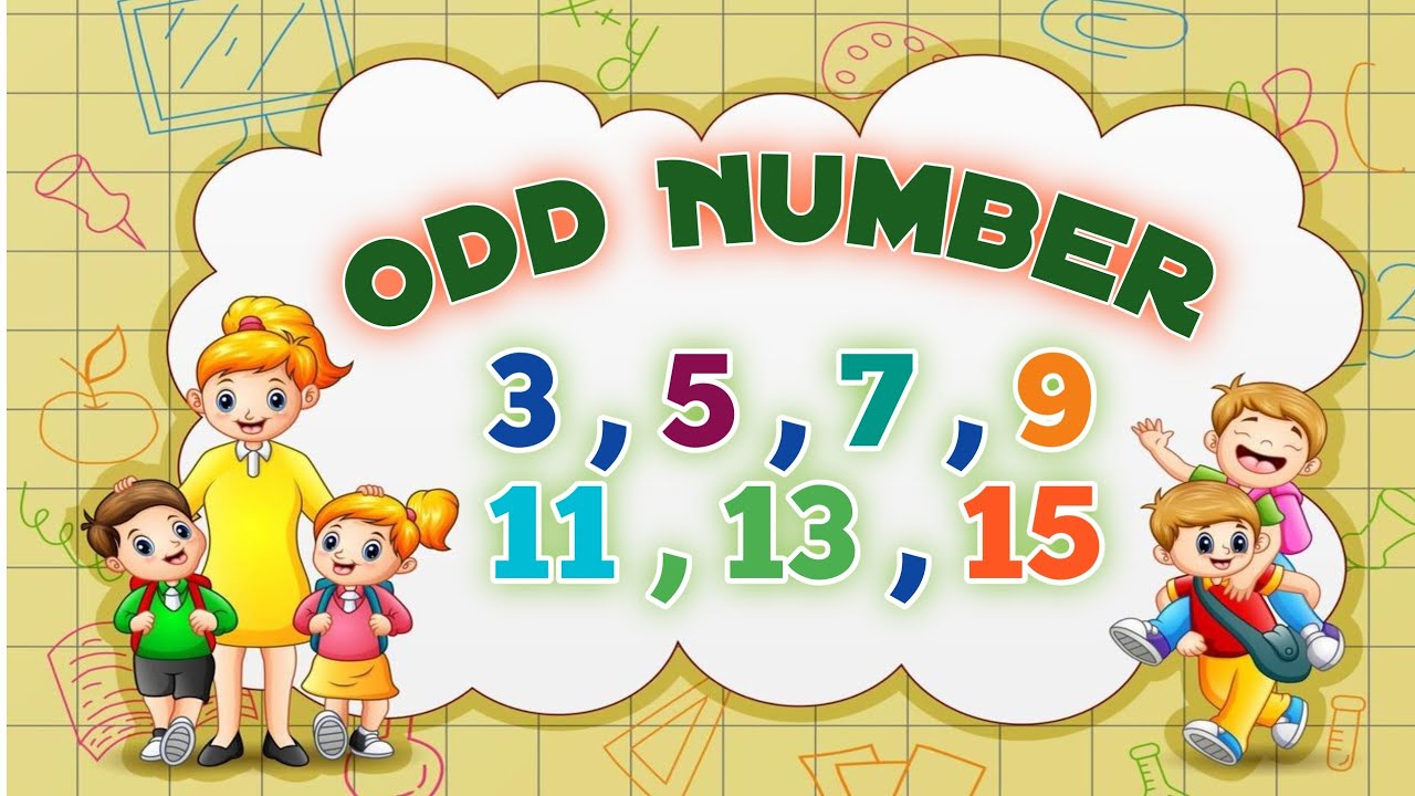 Odd Number (विषम संख्या) | 1 to 50 odd numbers | Counting 1 to 50 For ...