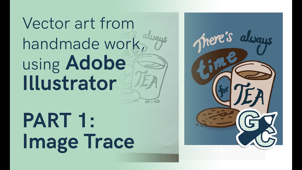 Handmade to Digital - PART 1: Using Image Trace in Adobe Illustrator ...