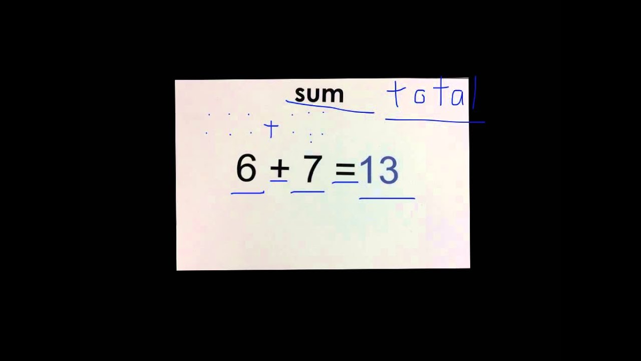 What's a sum? - YouTube