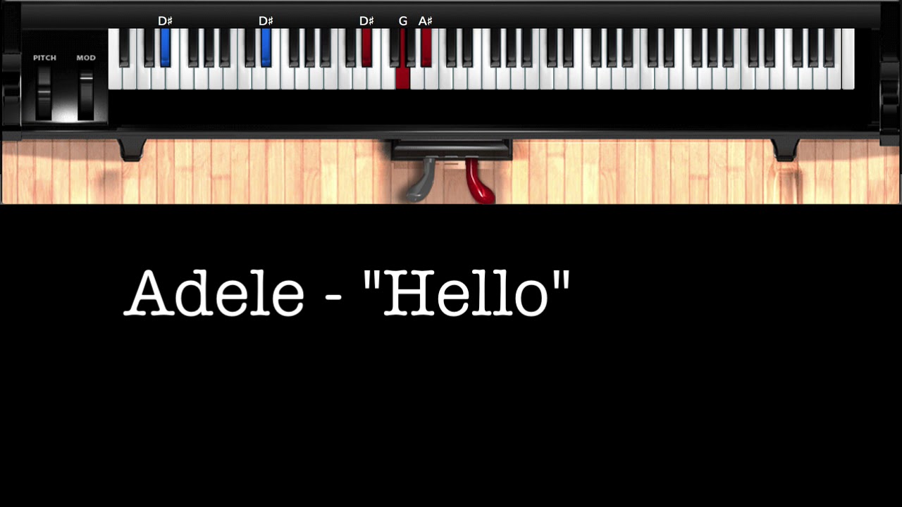 Adele Hello Piano Easy - YouTube