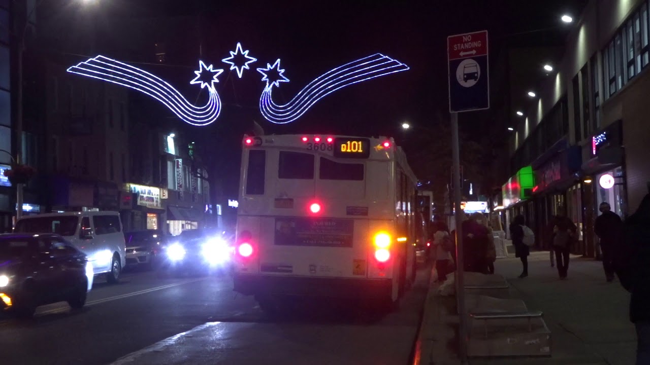 MTA Bus: Steinway bound Orion VII 3608 Q101 at 34 Av/Steinway St - YouTube