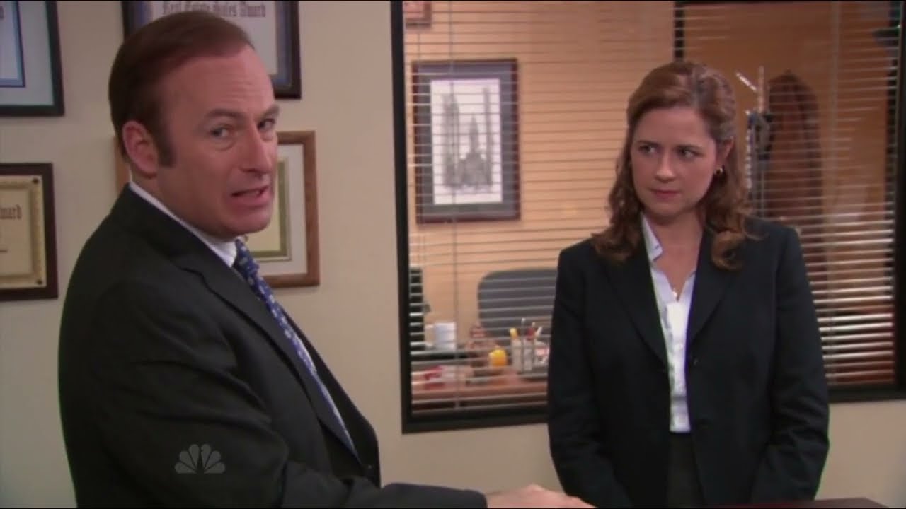 Saul Goodman on the Office cameras - YouTube