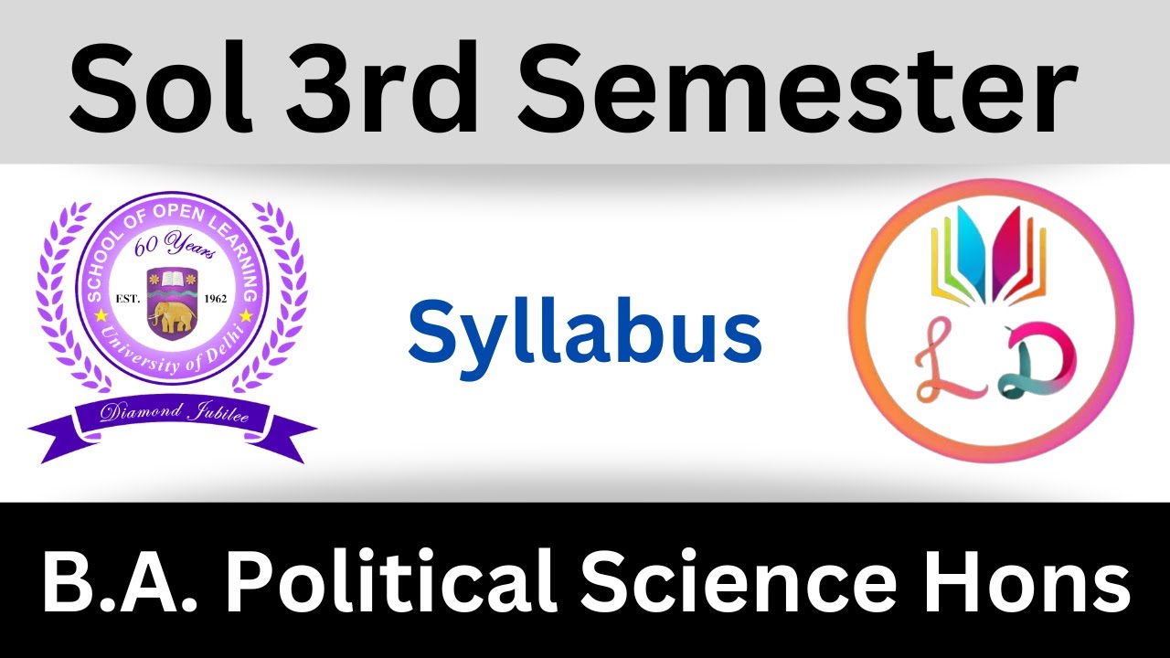 BA Hons Political Science 3 Semester Syllabus Political Process in ...