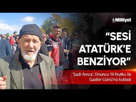 Sesi Atatürk'ün sesine benzeyen 'Şadi Amca', Gaziler Günü'nü kutladı