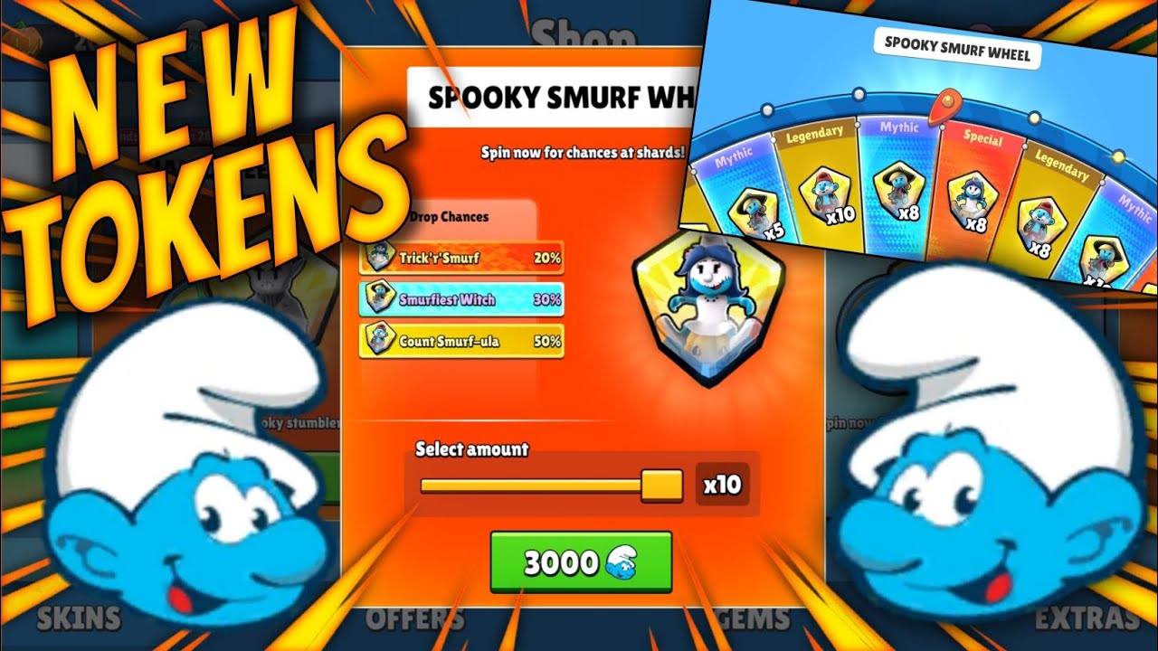 New Spooky Smurf Wheel | New Special Skin | Stumble Guys - YouTube