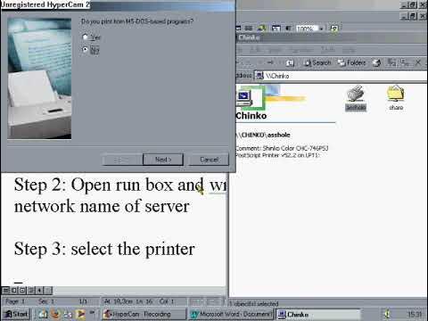 HOW TO INSTALL NETWORK PRINTER - YouTube