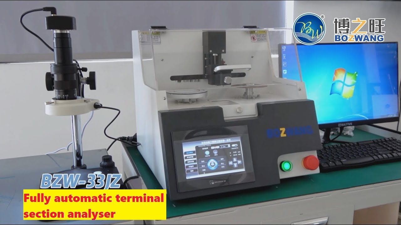 BZW-33JZ Automatic benchtop terminal crimping cross-section analyser ...