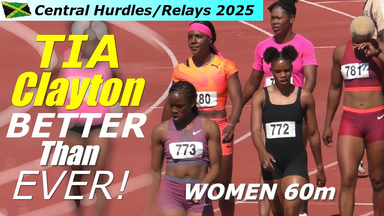 Women 60m | Tia CLAYTON | Natasha MORRISON | Mickaell MOODIE | Central ...