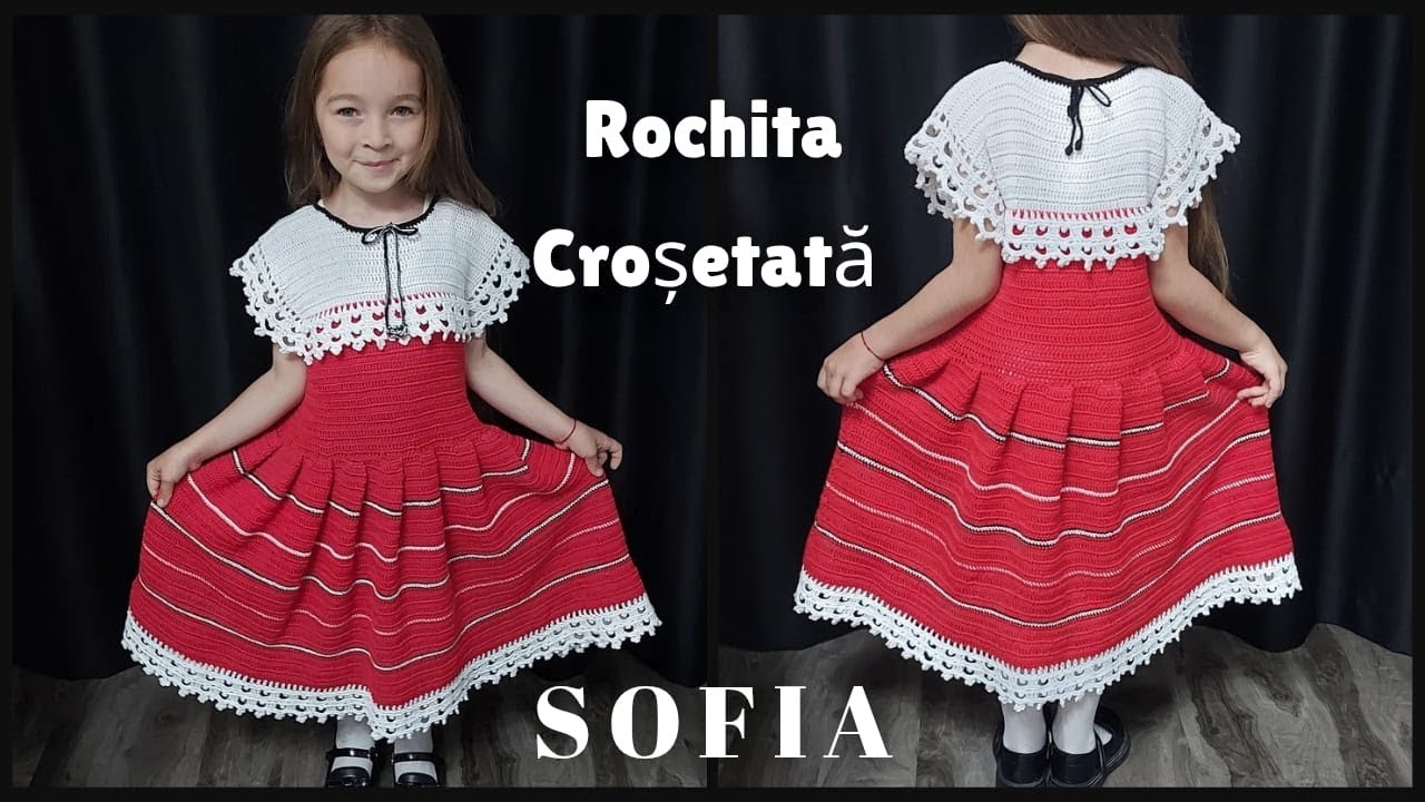 Rochita crosetata Sofia Partea a-II-a - YouTube