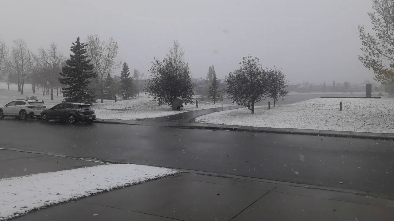 Season's First Snow Storm - YouTube