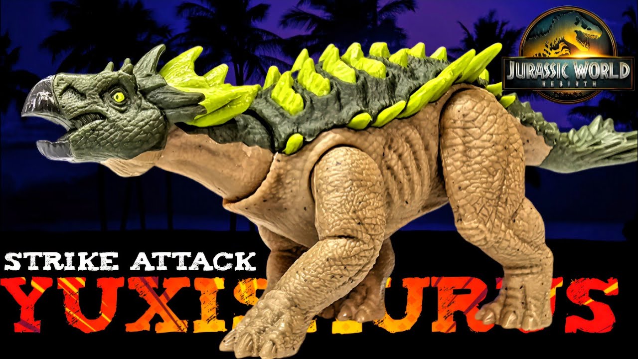 Mattel Jurassic World Rebirth Strike Attack Yuxisaurus Review!!! - YouTube