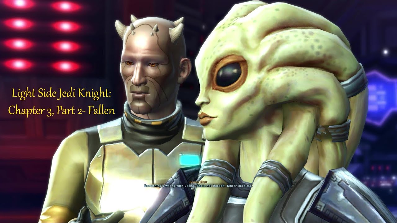 SWTOR: LIGHT Male Jedi Knight- Chapter 3, Part 2 (Fallen) - YouTube