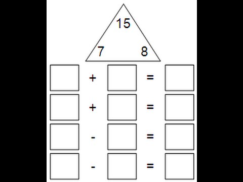 Family Fact Problems or Fact Families with interactive links - YouTube