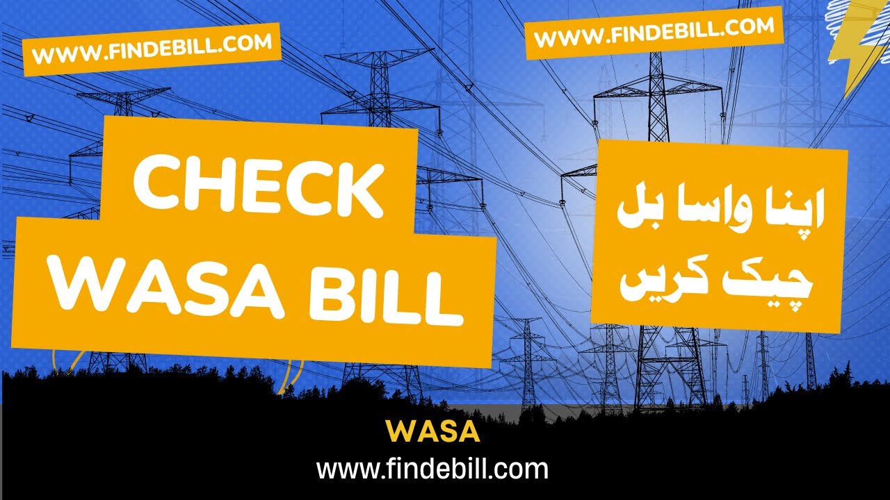 Check Wasa Consumer Duplicate Bills Online - YouTube