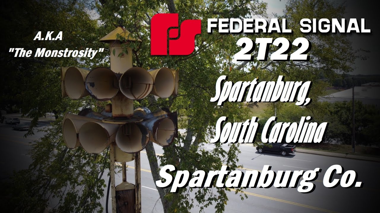 Federal Signal 2T22 - 3 Minute Alert & Attack - Spartanburg, SC - YouTube