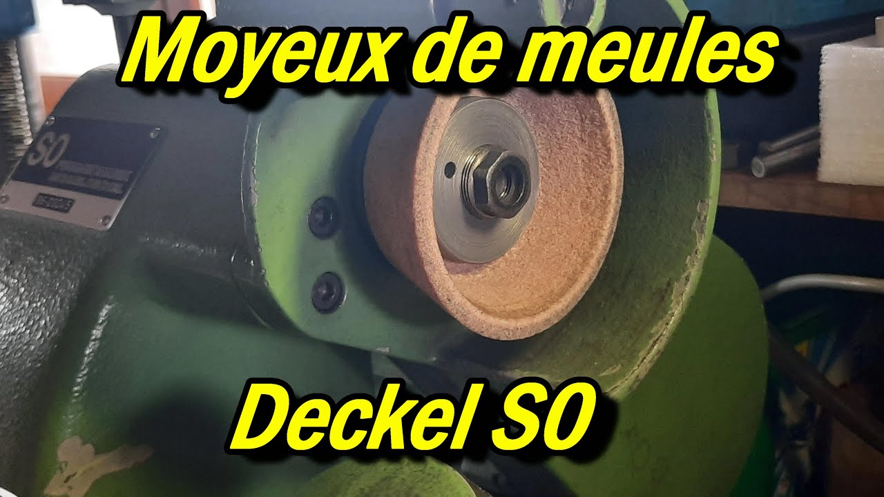 Réalisation cônes portes meules pour Deckel S0 - YouTube