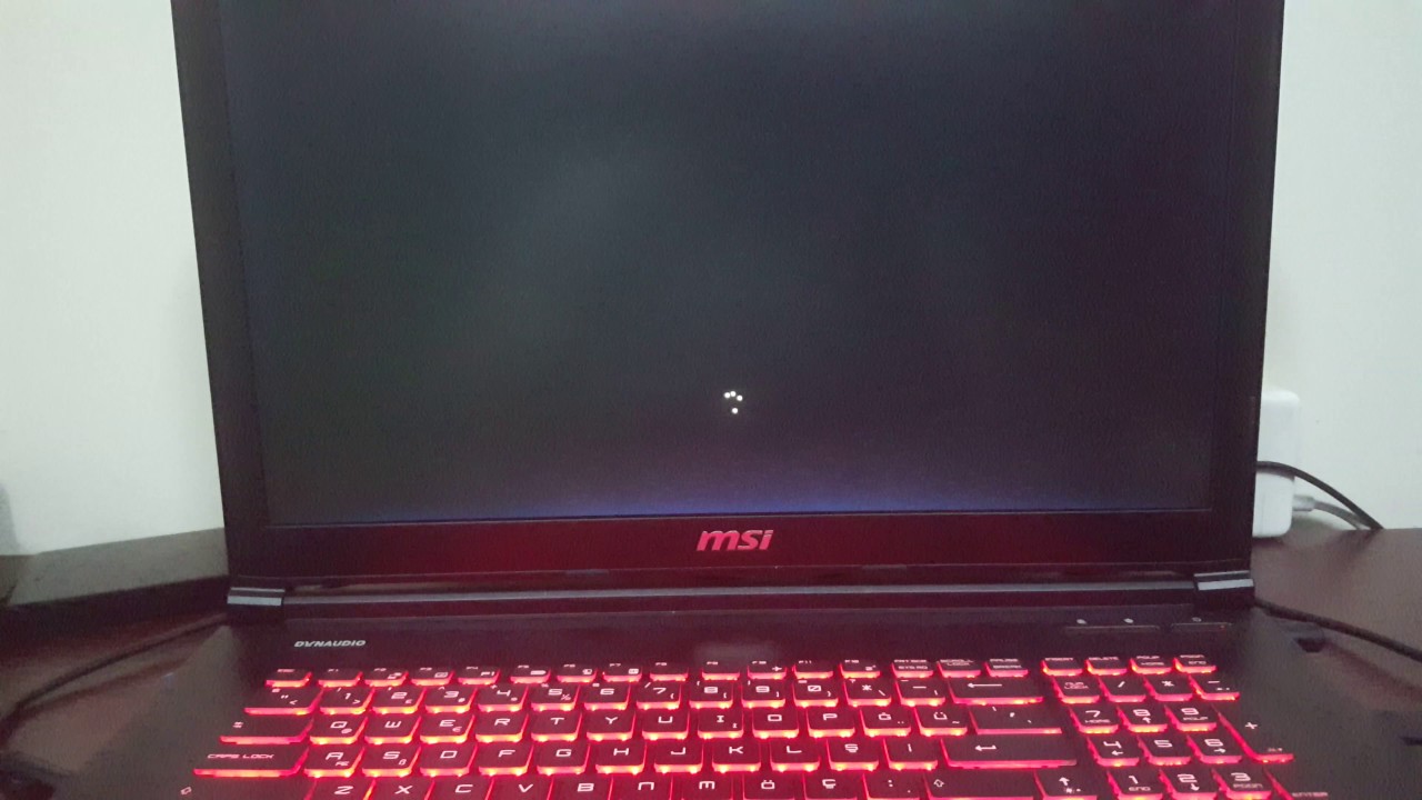 MSI GE72VR 6RF FAIL FROZE PROBLEM BLACK SCREEN - YouTube