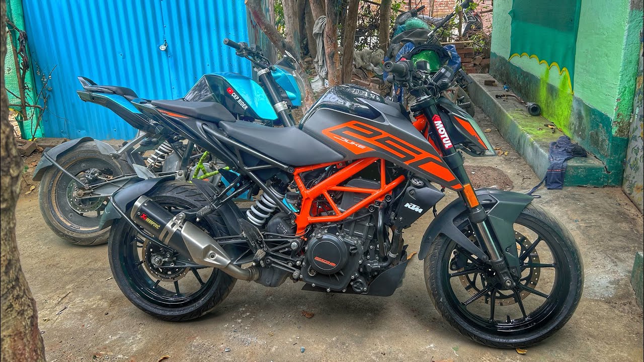 Modified KTM Duke 250 // Ktm Alloy Wheel Colour Change 😍 - YouTube