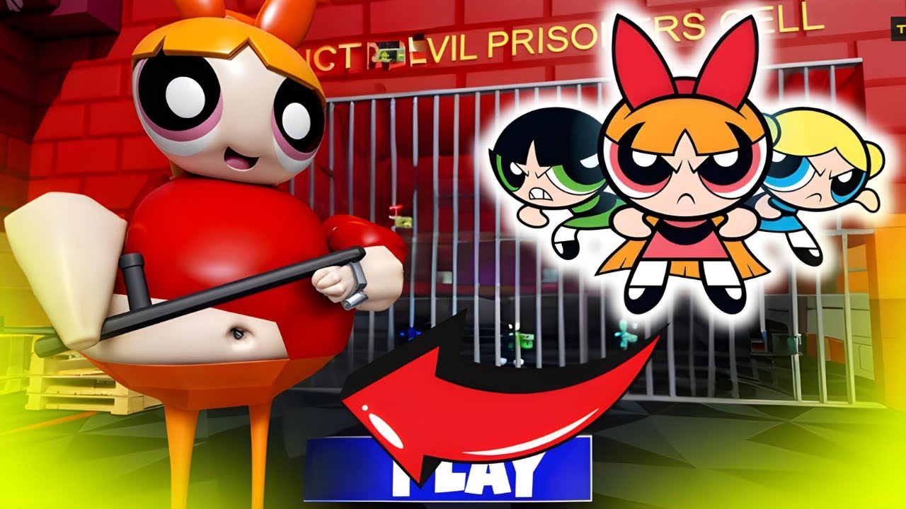 POWER PUFF GIRLS BARRY'S PRISON RUN ! ( CRAZY ) #roblox #obby - YouTube