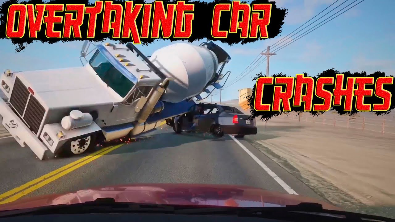 BeamNG Drive - Overtaking Car Crashes - YouTube