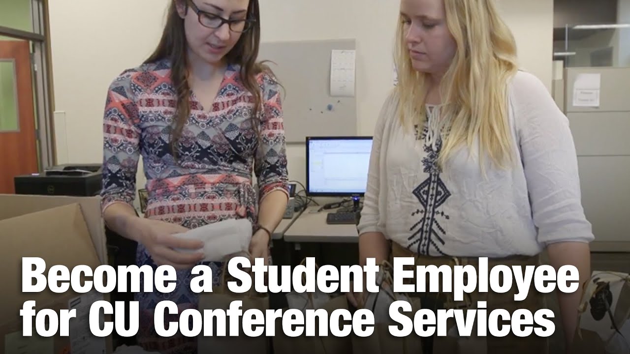 Become a Student Employee for CU Conference Services | CU Boulder - YouTube
