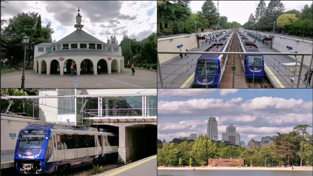 Metro de Madrid 7000 ANSALDOBREDA Trayecto L10 + Lago CASA DE CAMPO ...