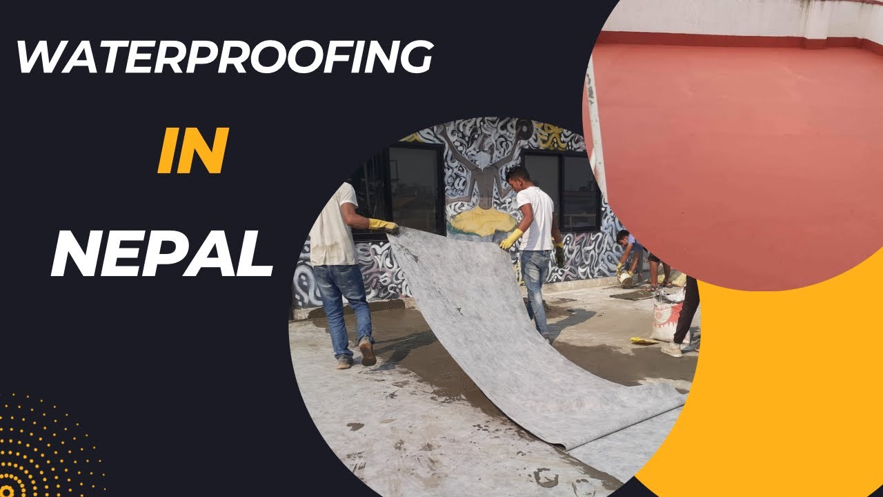Geo textile Waterproofing in Nepal Surface Cleaning 1st Staple - YouTube